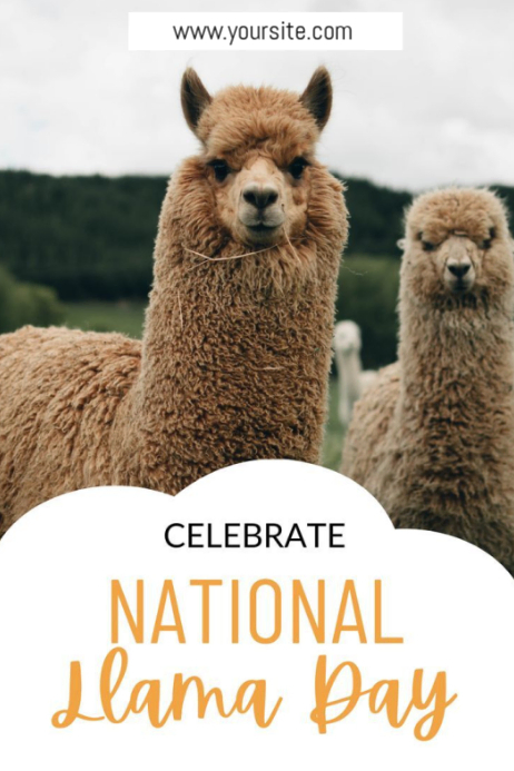 National Llama Day Posters Template | PosterMyWall