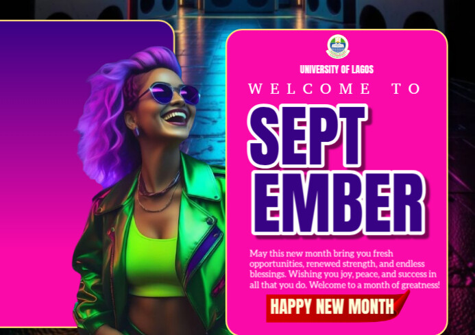 Pink Maximalist New Month A1 Template | PosterMyWall