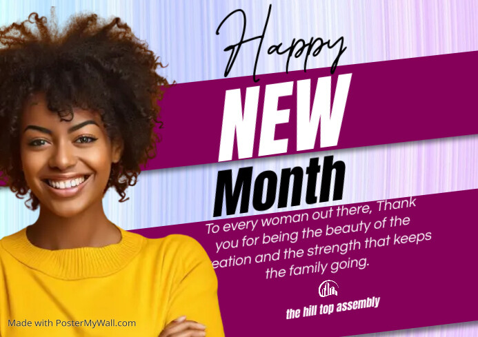 Copy of Pink Maximalist New Month A4 | PosterMyWall