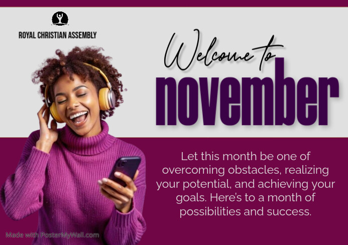 Pink Maximalist New Month A5 Template | PosterMyWall