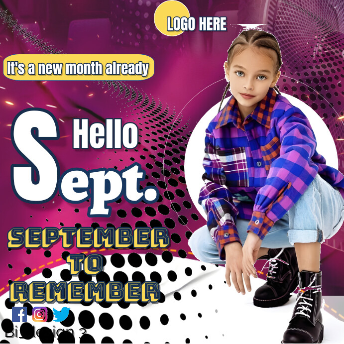 Modèle Pink Maximalist New Month Template Instagram | PosterMyWall