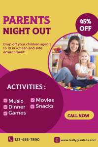 Parents' Night Out flyer Template | PosterMyWall