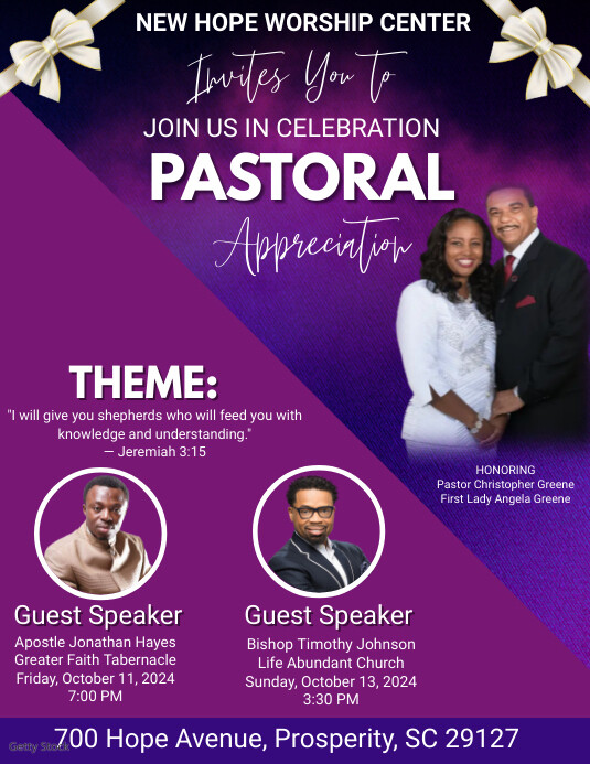 Copy of Pink Maximalist Pastor Appreciation Flye Flye | PosterMyWall