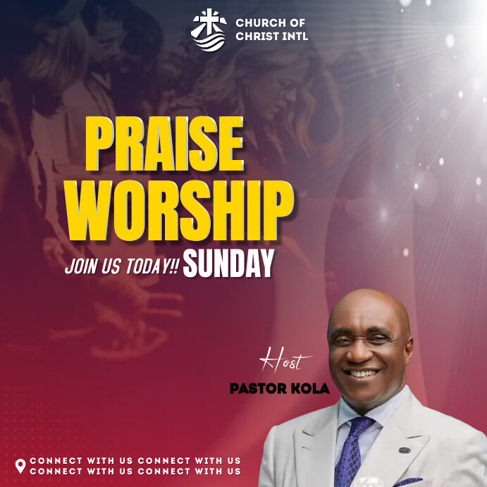 Copy of Pink Maximalist Praise Worship Flyer Template | PosterMyWall