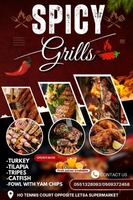 Pink Maximalist Restaurants Food Poster Template | PosterMyWall