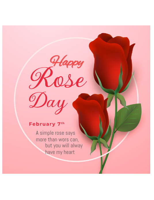 Pink Maximalist Rose Day Celebration Flyer (us Letter) Template ...