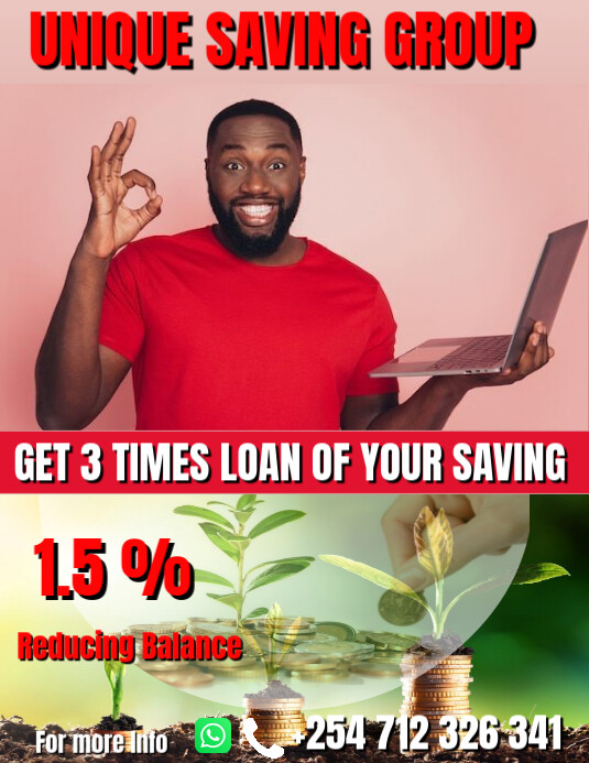 Pink Maximalist Saving And Loan Flyer (us Letter) Template | PosterMyWall