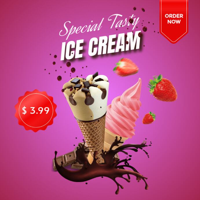 Copy of Pink Maximalist Special Tasty Ice Cream Instagram Post ...