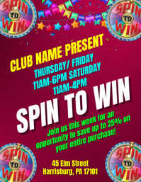 spin to win flyers Template | PosterMyWall