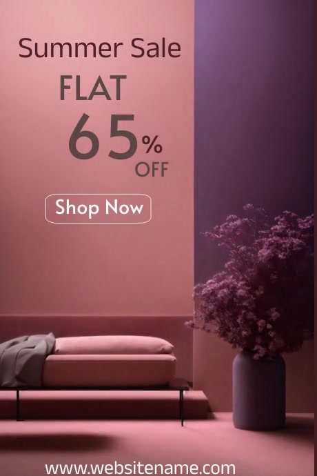 Pink Maximalist Summer Sale Home Decore Poste Template | PosterMyWall