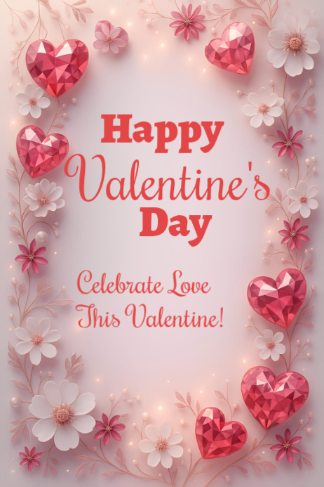 Pink Maximalist Valentine's Day Poster Template | PosterMyWall