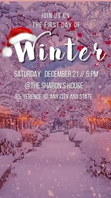 Pink Maximalist Winter Solstice Instagram Reel Template | PosterMyWall