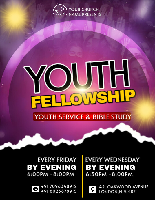 Copy of Pink Maximalist Youth Fellowship Event Flyer (us Letter ...