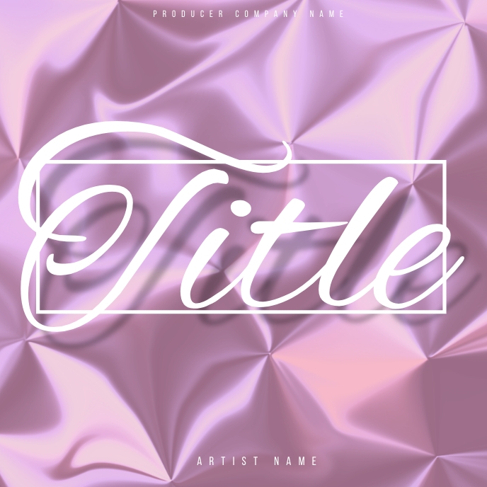 Copy of Pink Metallic Liquid Album Cover | PosterMyWall