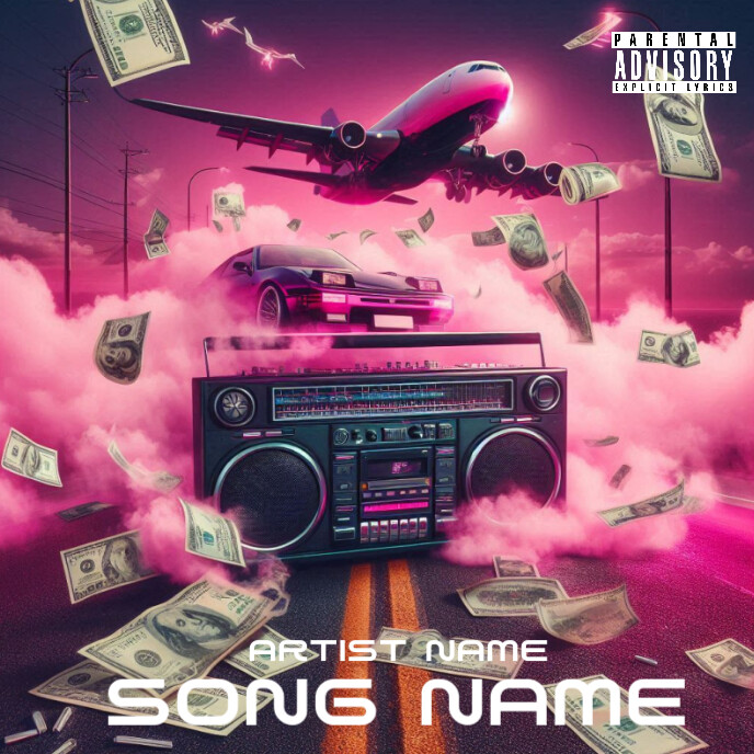 Plantilla de Pink Mixtape Album Cover Album Cover | PosterMyWall