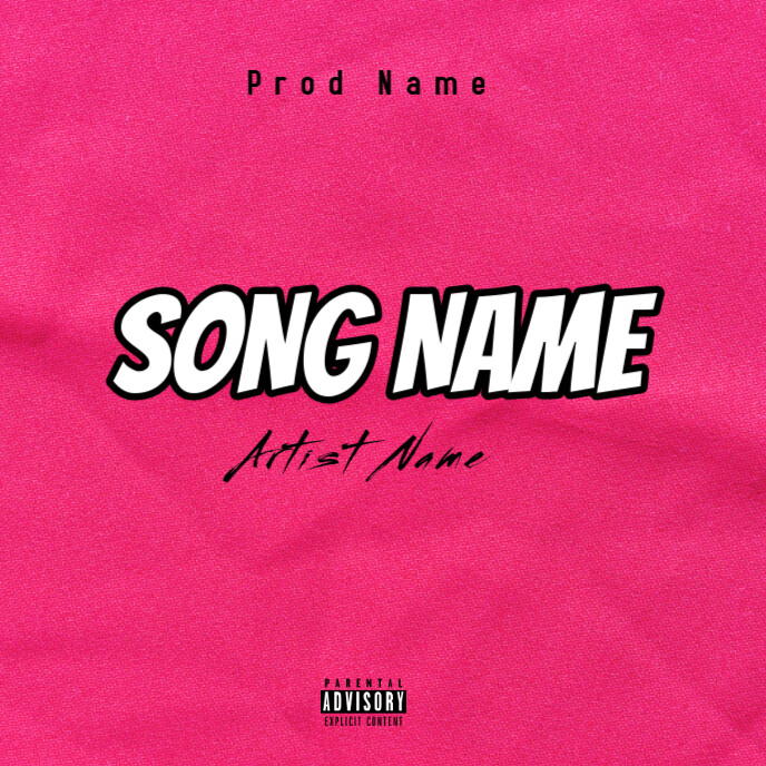 Pink Mixtape Album Cover Template | PosterMyWall