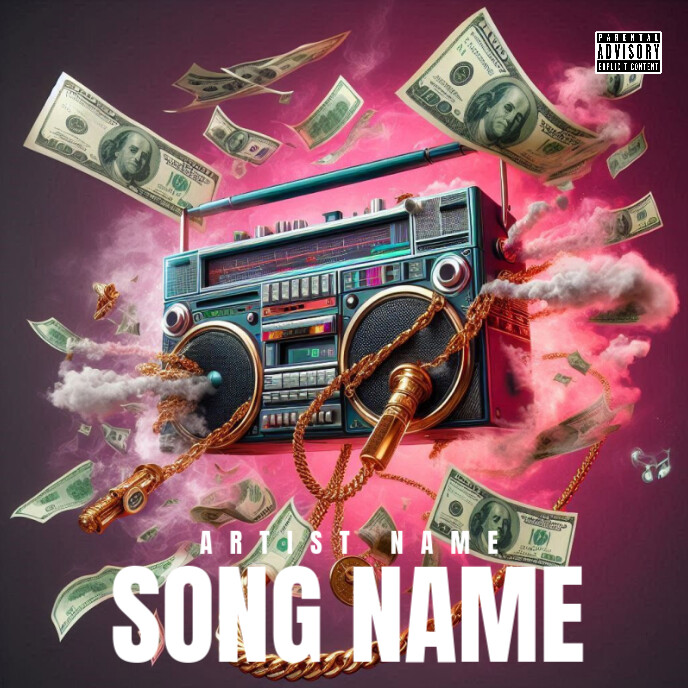 Modèle Pink Mixtape Cover Album Cover | PosterMyWall