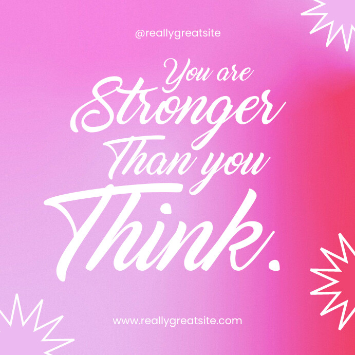 Pink Modern & Clean Inspirational Quote Inspi Template | PosterMyWall