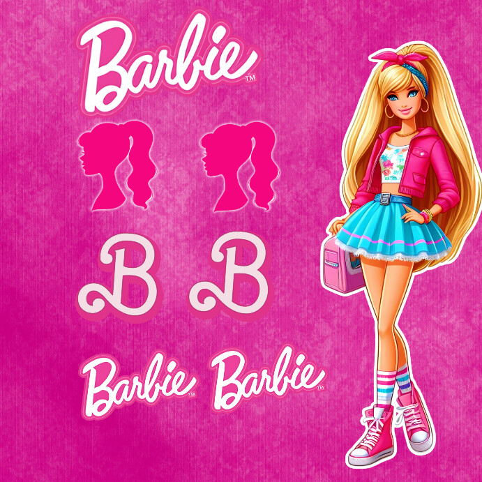 Copy of Pink Modern & Minimal Barbie Letter Instagram Post | PosterMyWall