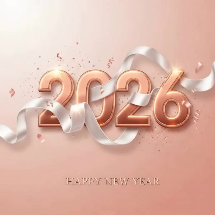 Pink Modern & Minimal New Year 2026 Instagram Post Template | PosterMyWall