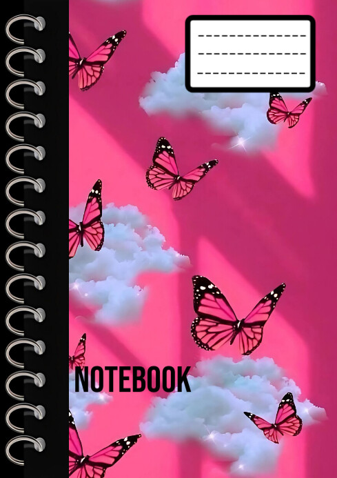 Copy of Pink Modern & Minimal Notebook Cover A4 | PosterMyWall