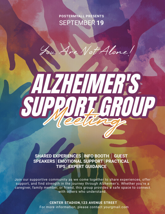 Copy of Pink Modern & Minimal Support Group Flyer (us | PosterMyWall