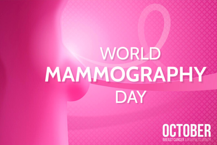 Copy of Pink Modern & Minimal World Mammography Day Poster | PosterMyWall