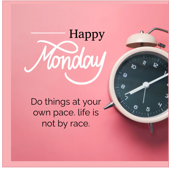 Copy of Pink Monday Motivational Quote Instagram Post | PosterMyWall