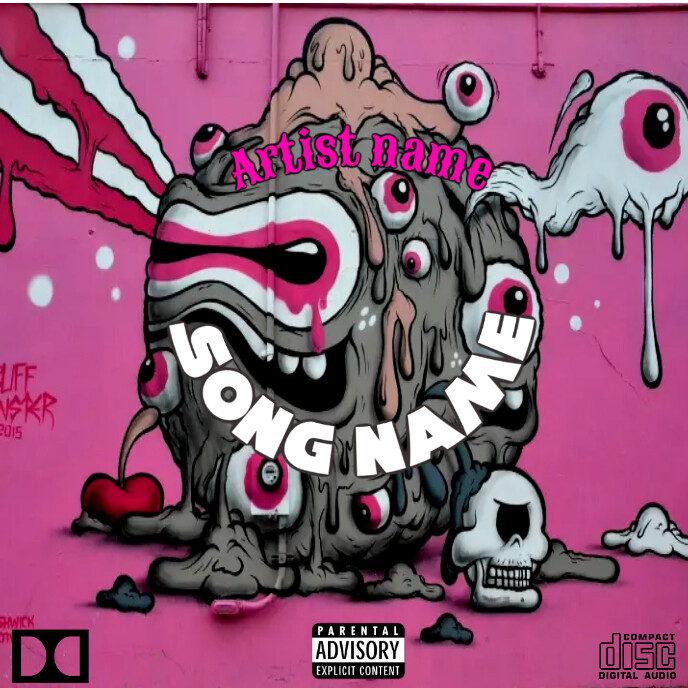 Pink Monster Album Cover Template | PosterMyWall