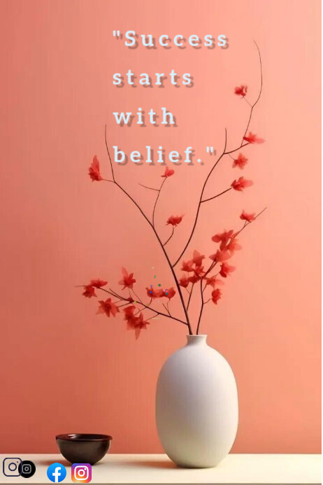 Copy of Pink Motivational Quotes Template Poster | PosterMyWall