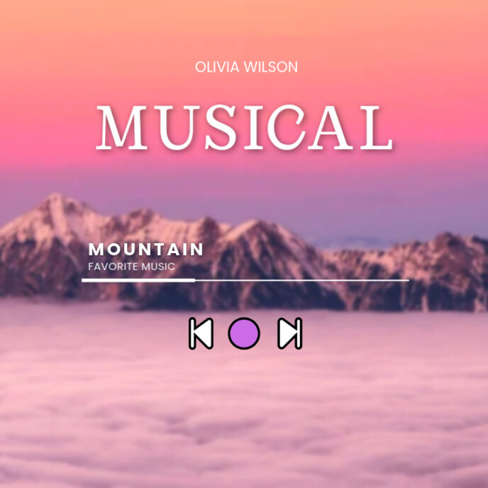 Modèle Pink Musical Album Cover | PosterMyWall