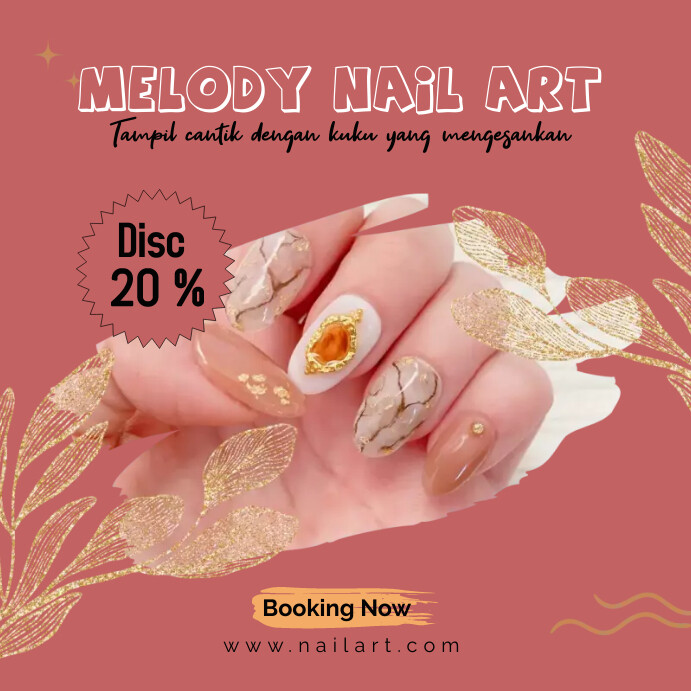 pink nail art Template | PosterMyWall
