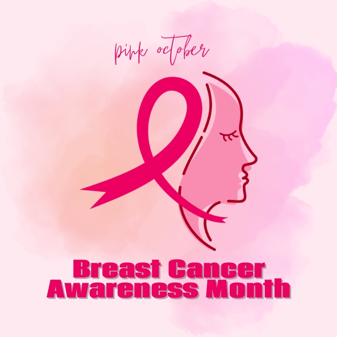 Pink October Breast Cancer Awareness Template | PosterMyWall