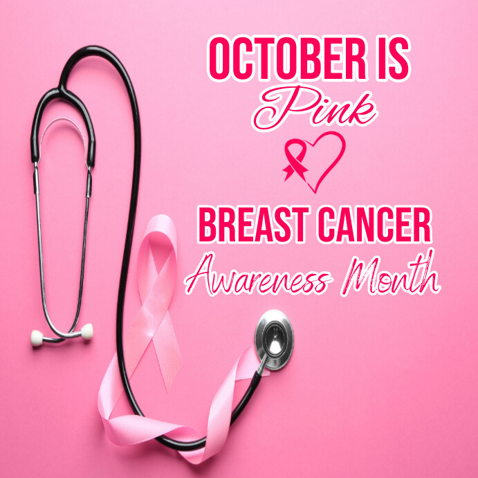 Copy of pink october breast cancer awareness month | PosterMyWall