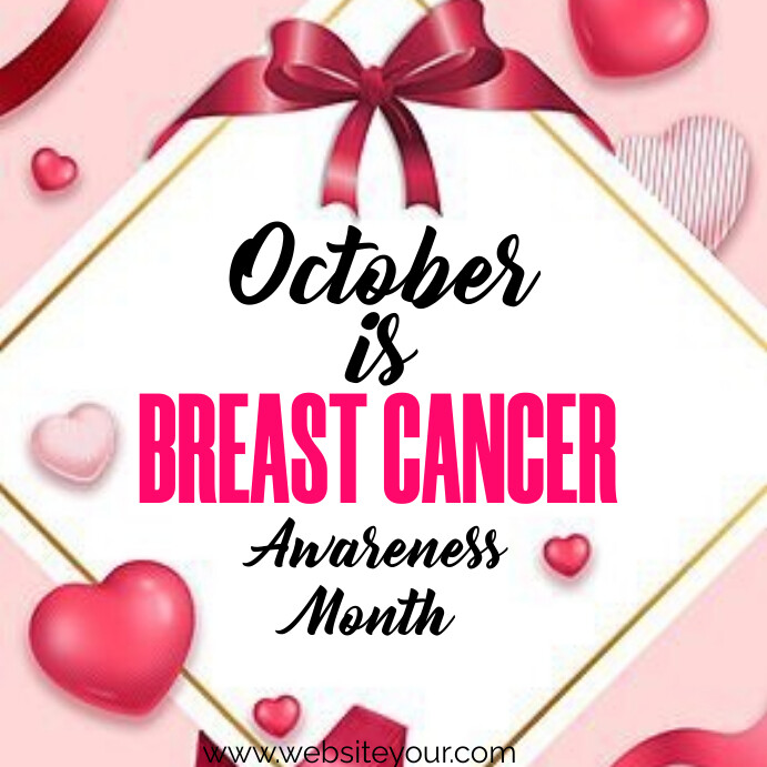 Pink October breast cancer Template | PosterMyWall