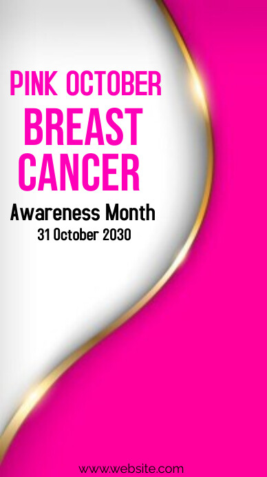 Plantilla de Pink October breast cancer | PosterMyWall