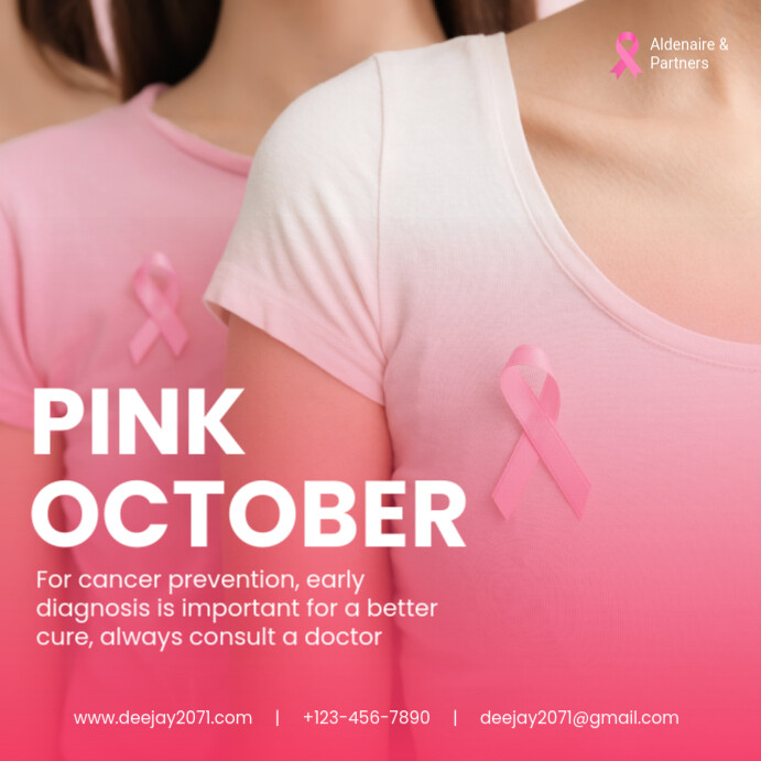 Pink October Template | PosterMyWall