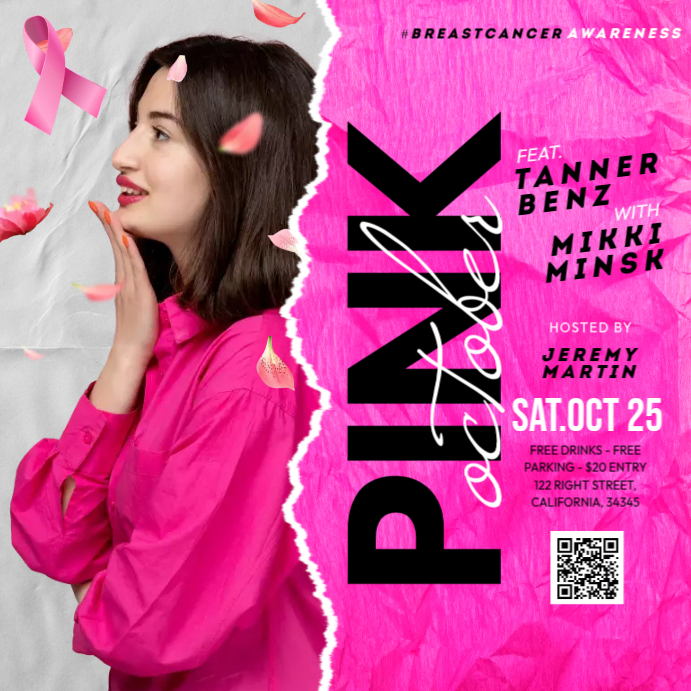 Copy of Pink October Party | PosterMyWall