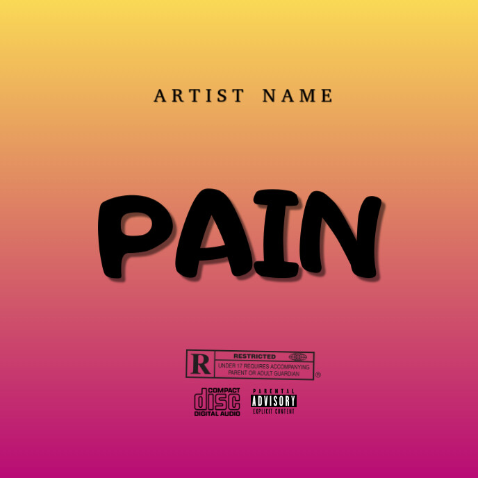 Pink Pain Mixtape Album Cover Template | PosterMyWall