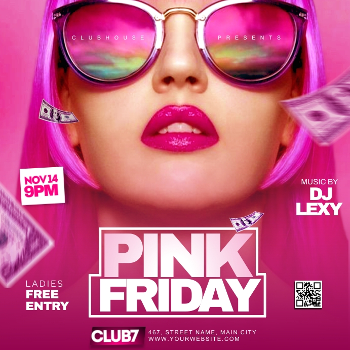 Plantilla de pink party | PosterMyWall