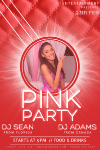 Pink Party Flyer Template | PosterMyWall