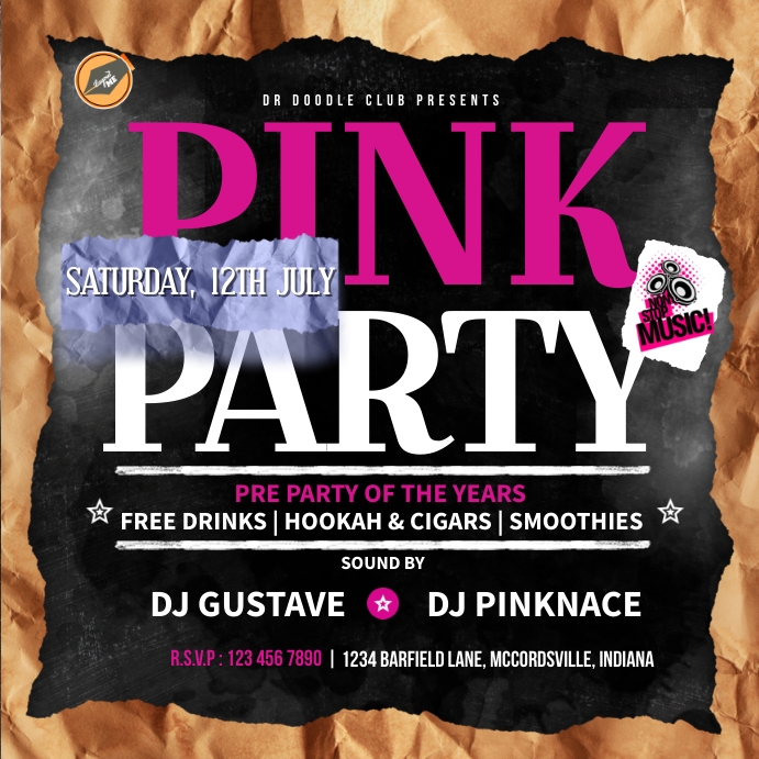 Copy of Pink Party Template | PosterMyWall