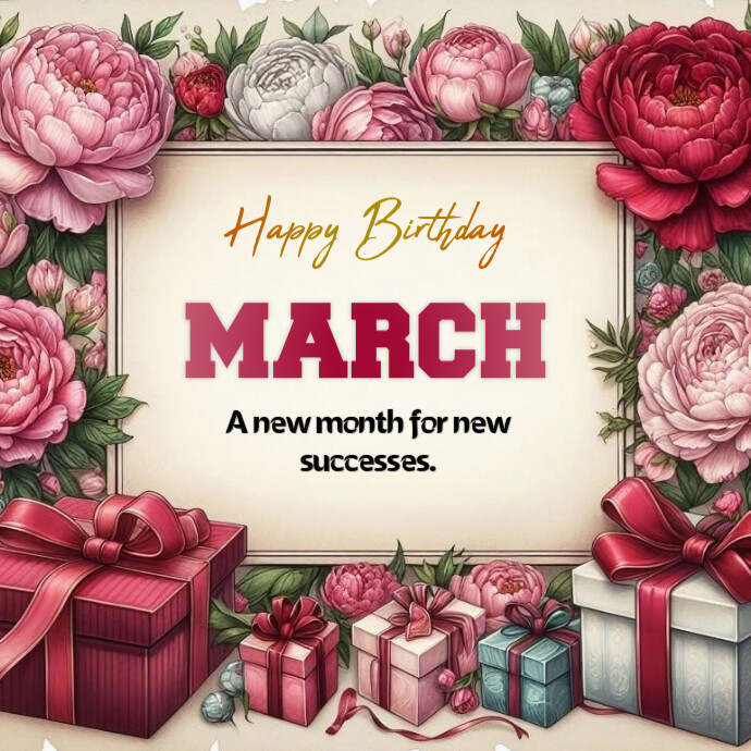 Pink Pastel Birthday Card Logo Template | PosterMyWall