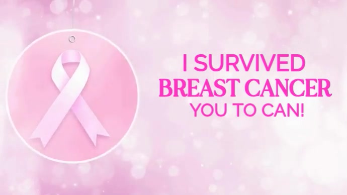 Pink Pastel Breast Cancer Awareness Poster Digital Display (16:9 ...