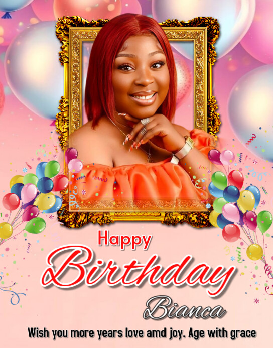 Modèle Pink Pastel Happy Birthday Poster/wallboard | PosterMyWall