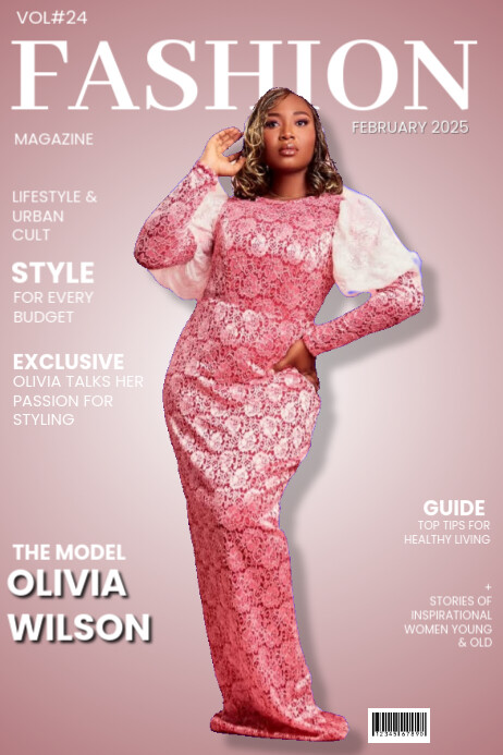 Plantilla de Pink Pastel Magazine Cover Design Poster | PosterMyWall