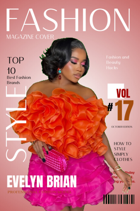 Plantilla de Pink Pastel Magazine Cover Poster | PosterMyWall