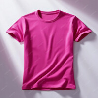 Pink T-shirt mockup Template | PosterMyWall