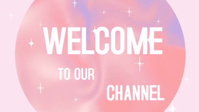 Pink Pastel Welcome To Our Channel Youtube Thumbnail Template ...