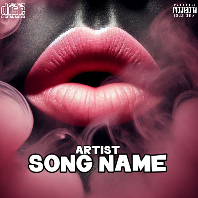 Copy of Pink Pink Lips Song Mixtape Album Cover | PosterMyWall